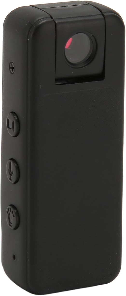 Mini Body Camera, 1080P 12MP Night Vision Body Camera with Audio, 5H ...