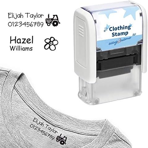 Easy2Name - Name Stamp for Kids Clothes & Uniforms - Clothing Stamp ...