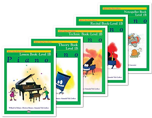 Alfred's Basic Piano Library: Level 1B Books Set (5 Books) - Lesson 1B ...