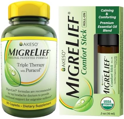 Amazon.com: MigreLief Migraine Combo for Adults and Teens - Daily ...