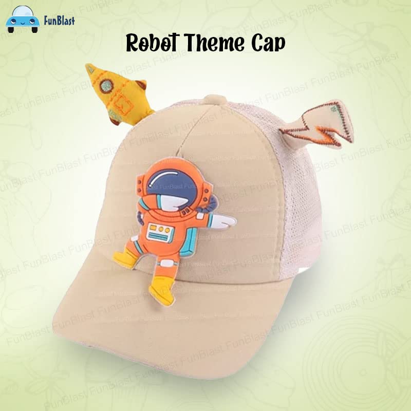 Buy FunBlast Robot Theme Cap for Kids - Kids Cap Hat for Boys Girls ...