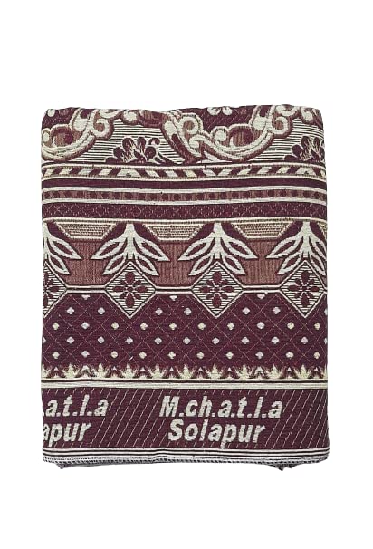 Buy MAMRAJ Cotton Solapuri Single Chaddar Blanket (Multicolour) (Full ...