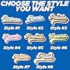 Amazon.com: Personalized Custom Retro Your Name Sticker Name Stickers ...