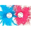 Amazon.com: Gender Reveal Baseball 2 Pack | Pink & Blue Set | Exploding ...