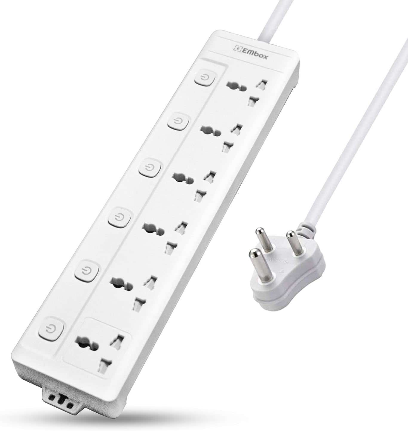 Anchor by Panasonic 6 Way Universal Socket with Single Switch | 6 Way ...