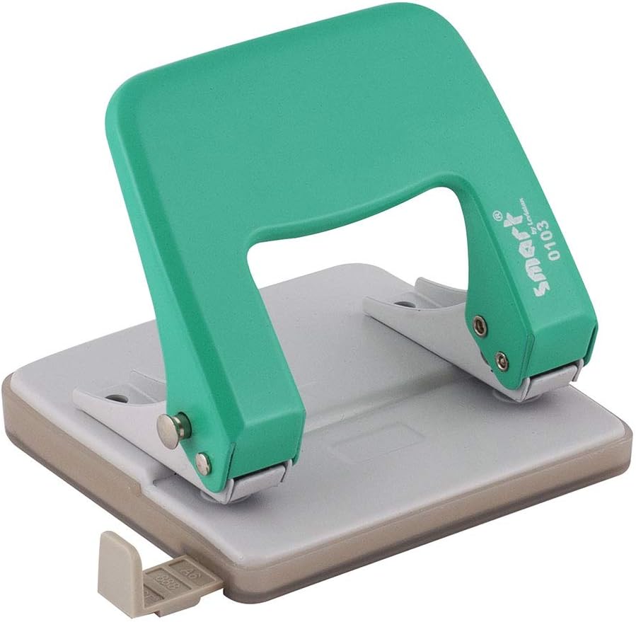 Rapid FMC10 2 Hole Punch, Punches up to 10 Sheets, Adjustable Guide Bar ...