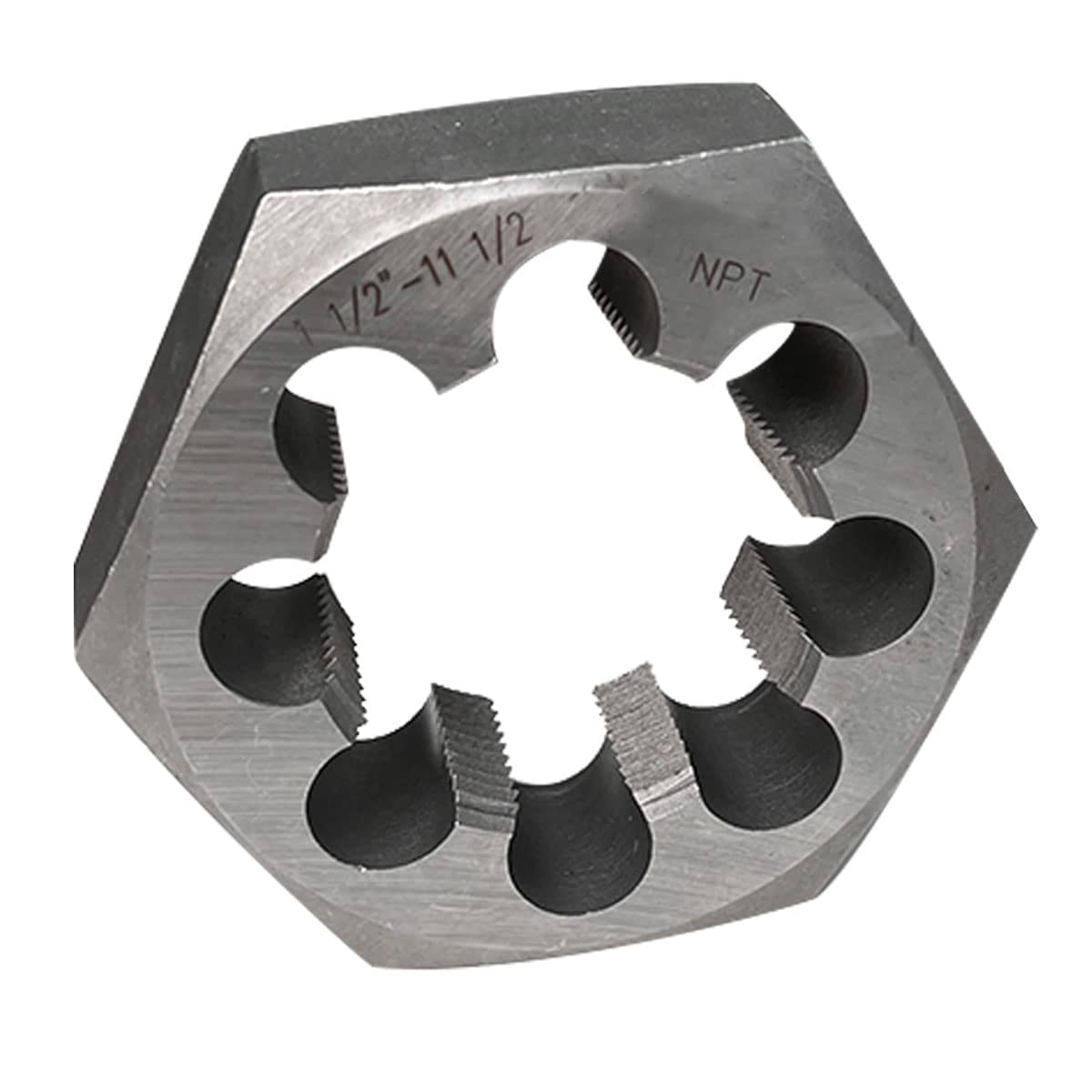 Amazon.com: Npt Pipe Die Hex Die Carbon Steel Rethreading Die 1-1/2"-11 ...