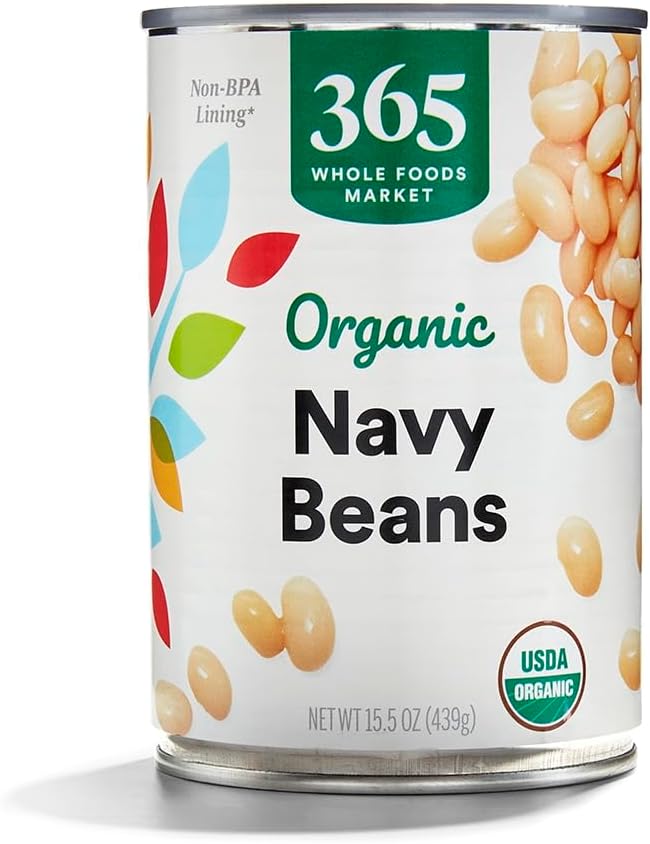 Amazon.com: 365 by Whole Foods Market, Organic Navy Beans, 15 oz