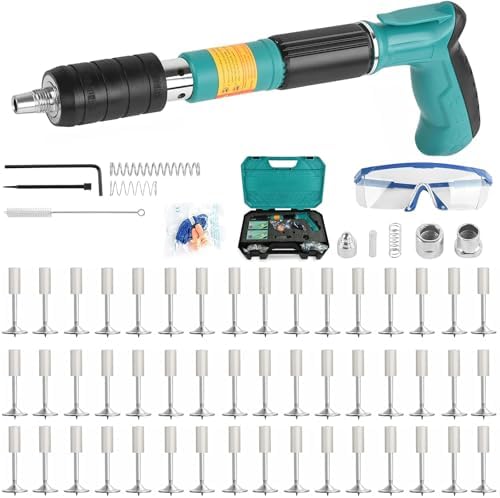 Amazon.com: Concrete Nail Gun Kit with 220pcs Nails, 5 Speed Adjustable ...