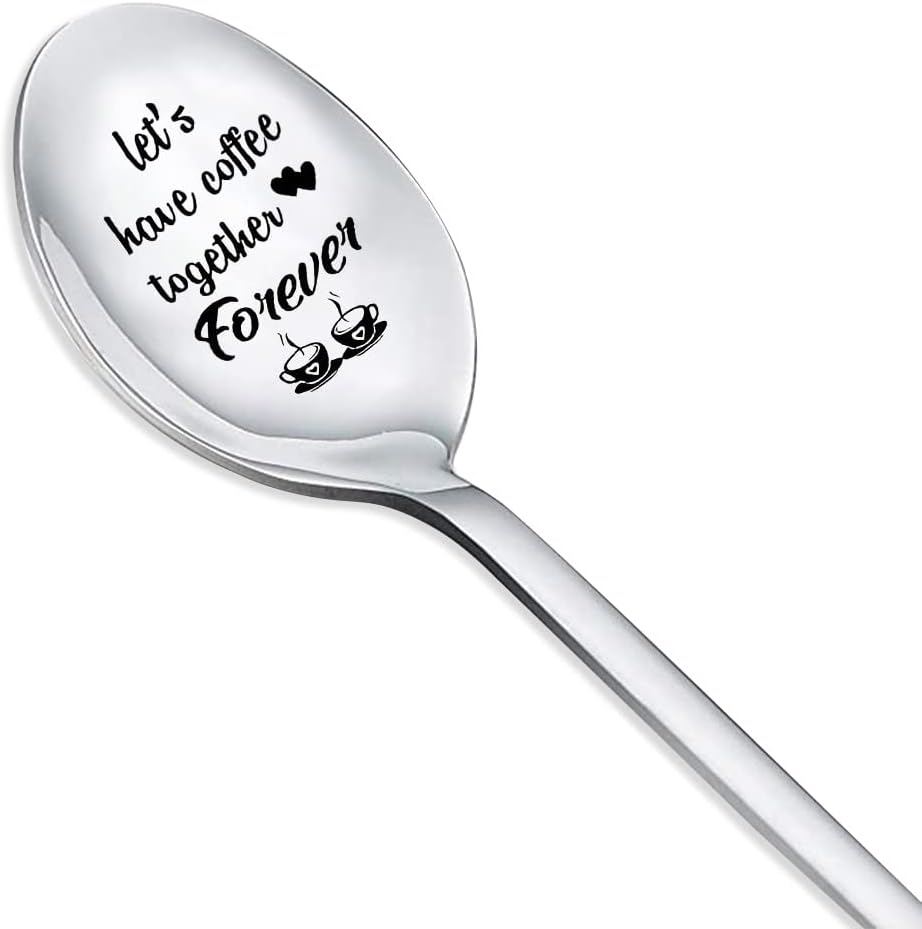 Amazon.com: Let's Have Coffee Together Forever Spoon, Wedding ...