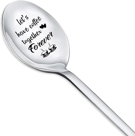 Amazon.com: Let's Have Coffee Together Forever Spoon, Wedding ...