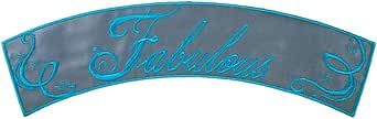 Amazon.com: Reflective Fabulous Turquoise Rocker Patch, Women's Rocker ...