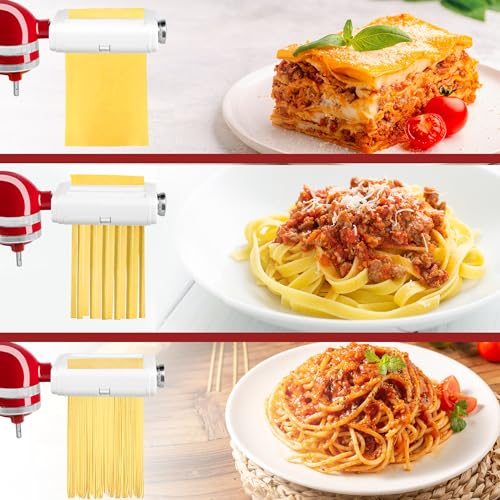Snapklik.com : Pasta Maker Attachment 3 In 1 Set For KitchenAid Stand ...