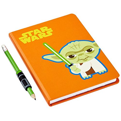 Hallmark Star Wars Journal & Pencil & Grip Set (Yoda): 0763795347773 ...