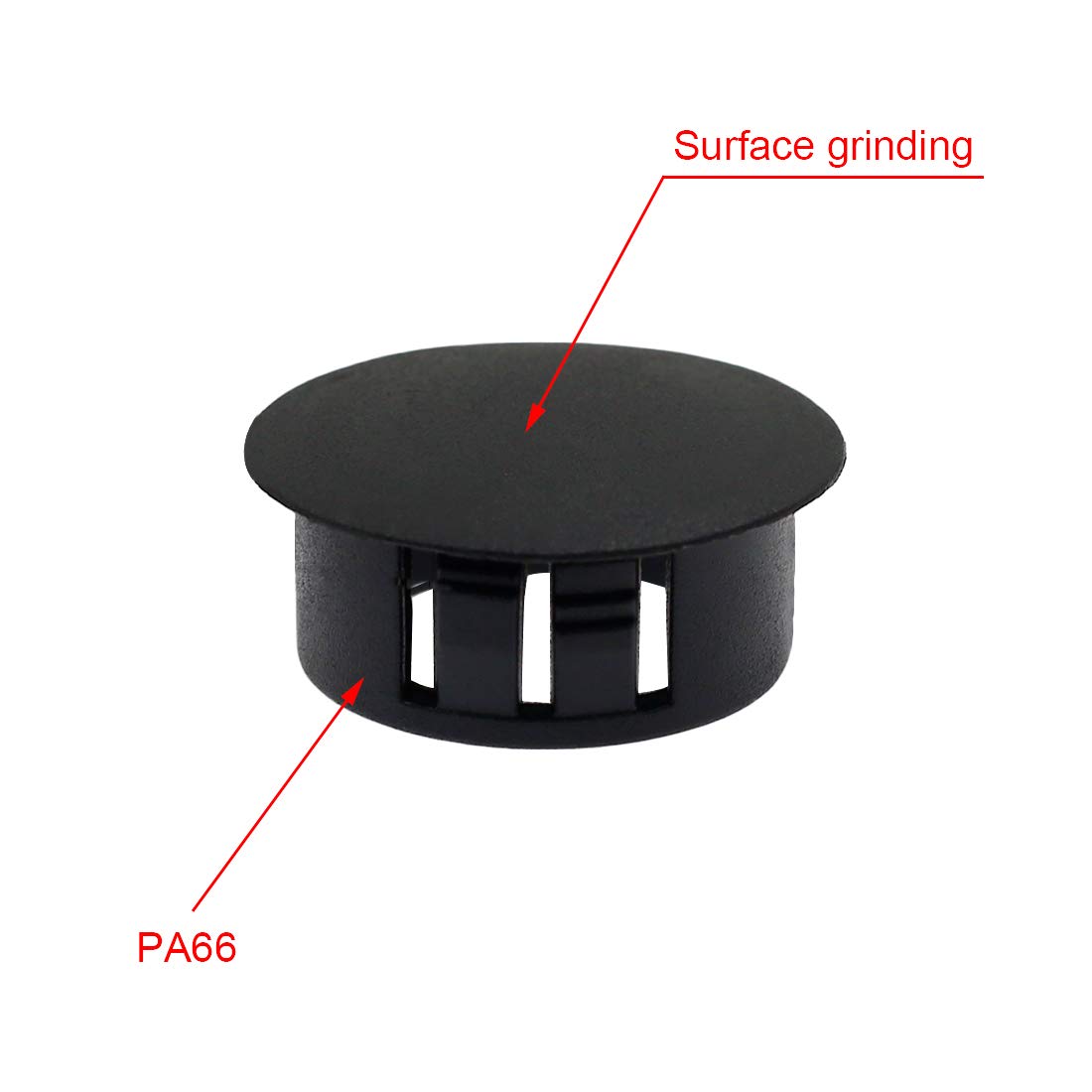 Snapklik.com : Suiwotin 30PCS 25mm/1" Black Hole Plugs Plastic Flush ...