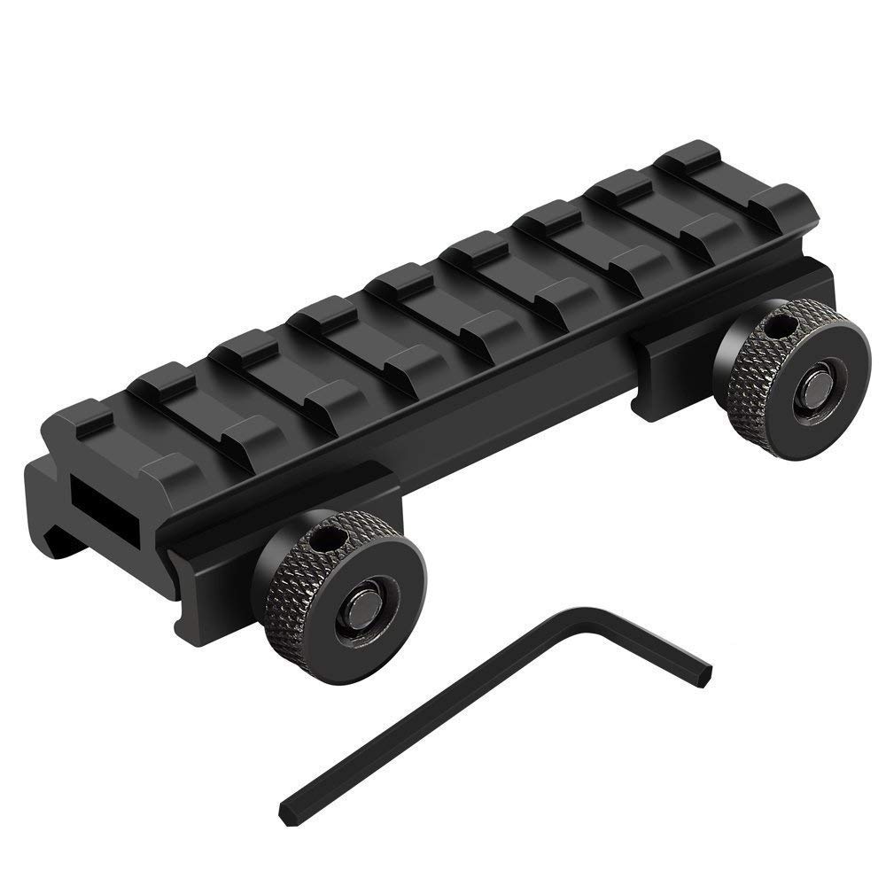 Riser Mount Dovetail To Picatinny Rail Adaptor 20mm Dovetail Scope ...