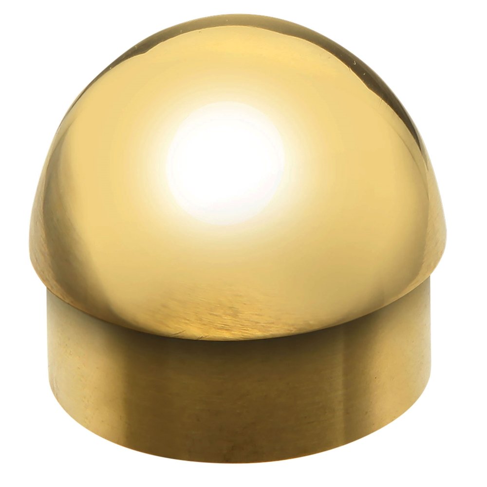 Amazon.com: Lavi Industries 00-602/1H Polished Brass Half Ball End Cap ...