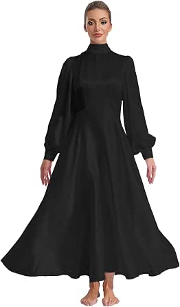 Amazon.com: ranrann Liturgical Praise Dance Dresses for Women Long ...