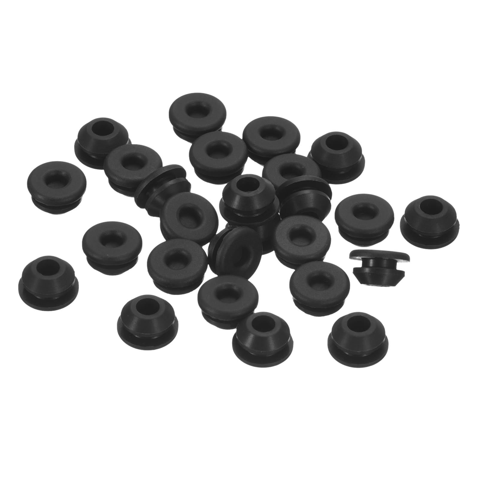 uxcell 25Pcs Silicone Plugs, Rubber Round Snap in Locking Hole Plugs ...