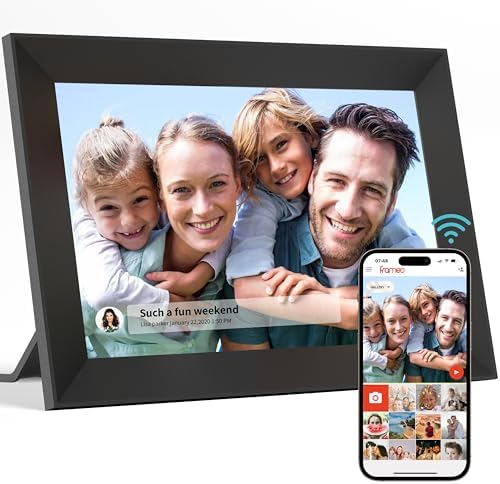 Amazon.com : Frameo 10.1 Inch WiFi Digital Picture Frame, 32GB 1280x800 ...