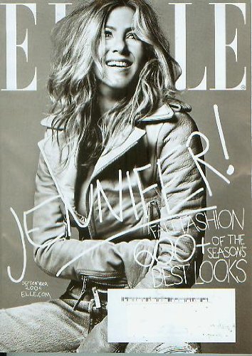 Elle Magazine September 2009 Jennifer Aniston (Fall Fashion Issue 600 ...