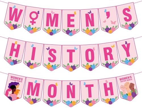 Amazon.com: Womens History Month Decorations, No-DIY Womens History ...