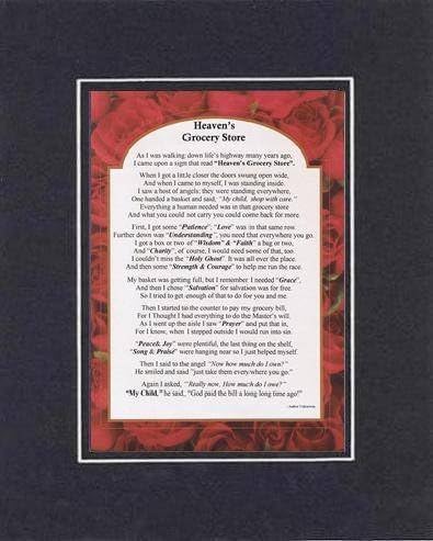 Amazon.com: Touching and Heartfelt Poem for Inspirations - Heaven's ...