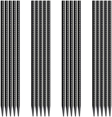 Amazon.com : HEIHAK 20 Pack 16 Inch Straight Rebar Stakes, 3/8" Thick ...
