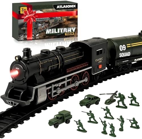 Amazon.com: USA Electric Express Train Set for Kids Ages 4-8 - Military ...