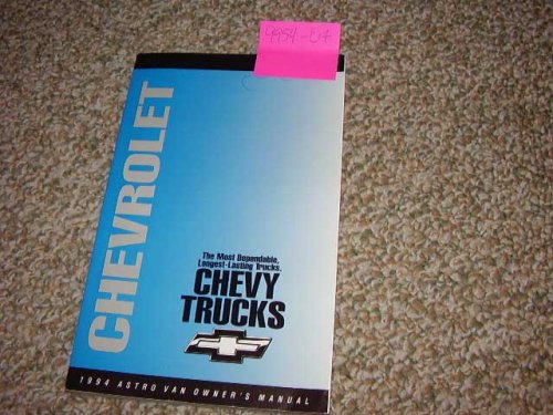 1994 Chevy Chevrolet Astro Owners Manual: Chevrolet: Amazon.com: Books