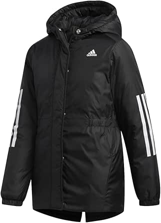 Amazon.com: adidas Girls' Hooded Insulated Jacket Coat: Clothing, Shoes ...