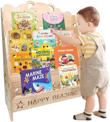 Amazon.com: SECOAT Toddler Bookshelf for Kids, Kids Bookshelf for ...