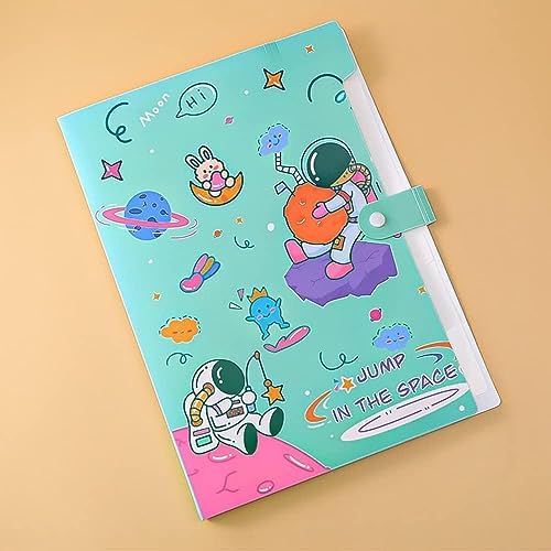 Sajani Space Theme File Folder with Button Lock, 4 Pcs Space Theme ...