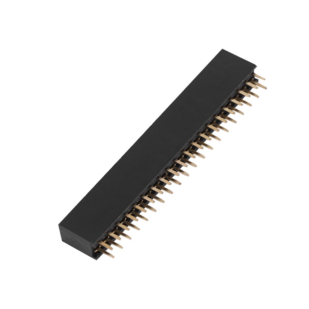 Female IC Sockets 3 Pins 20 Pcs 2x20 Pin Female Right Angle Header ...