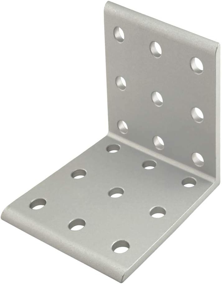 8020, 4017, 10 Series Aluminum 18 Hole Tall Inside Corner Bracket 90 ...