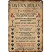 Amazon.com: Vintage Art Metal, Vintage Tin Sign Tavern Rules Patrons ...