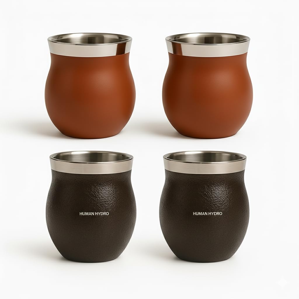 Buy Human Hydro Stainless Steel Premium Kulhad Cups Combo – Set of 4 ...