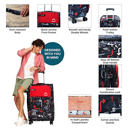 uppercase Jfk (Large) 77Cms, Check-In Trolley Bag For Travel, Dust ...