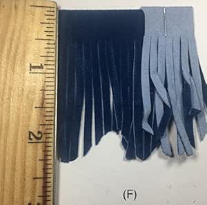Amazon.com: 2-1/4" Faux Suede Fringe Trim - Double Sided Two-Tone Color ...