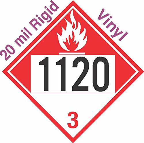 GC Labels-R315c1120, Combustible Class 3 UN1120 20mil Rigid Vinyl DOT ...