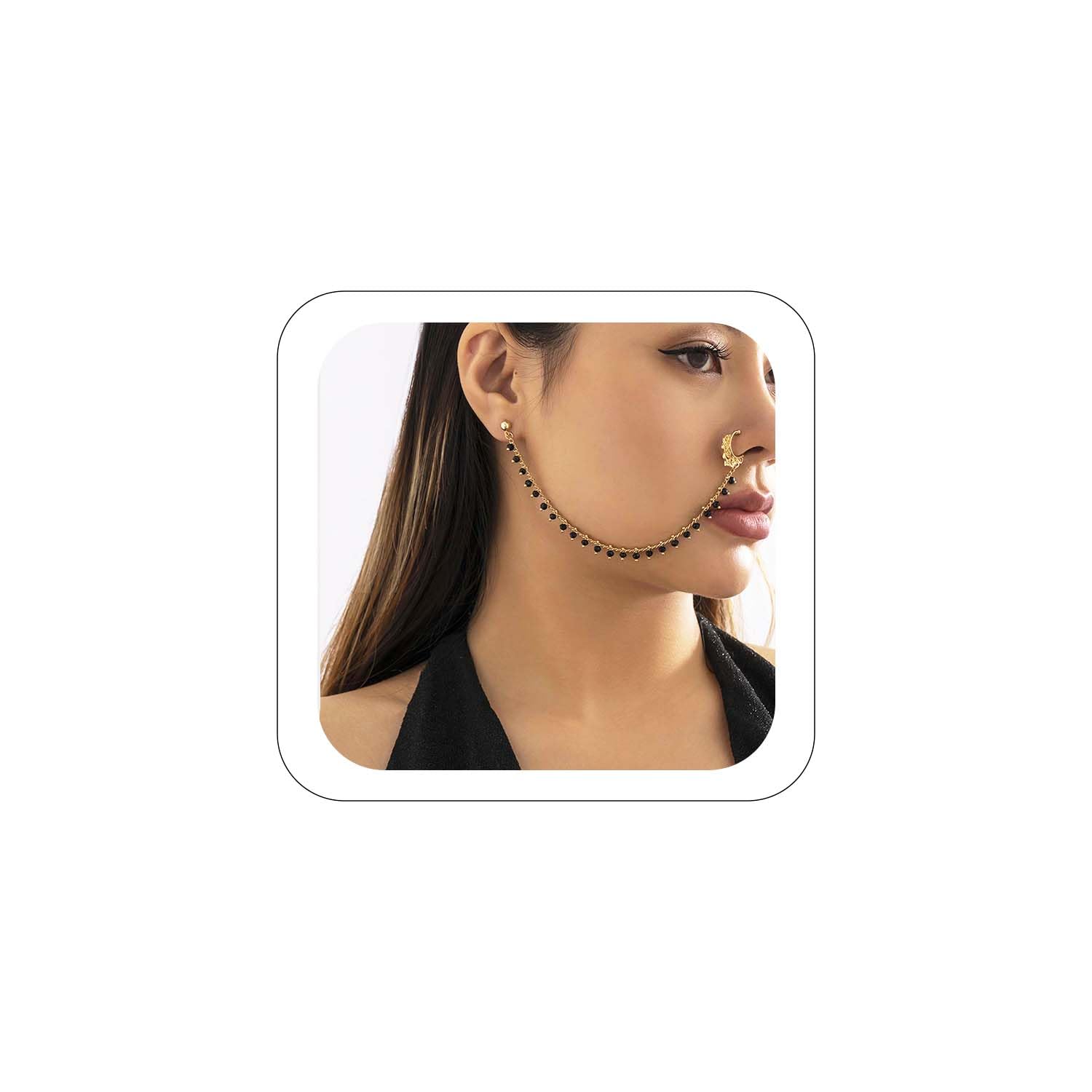 Nose Ring 516 18 Gauge Nose Hoop Double Hoop In Single Piercing