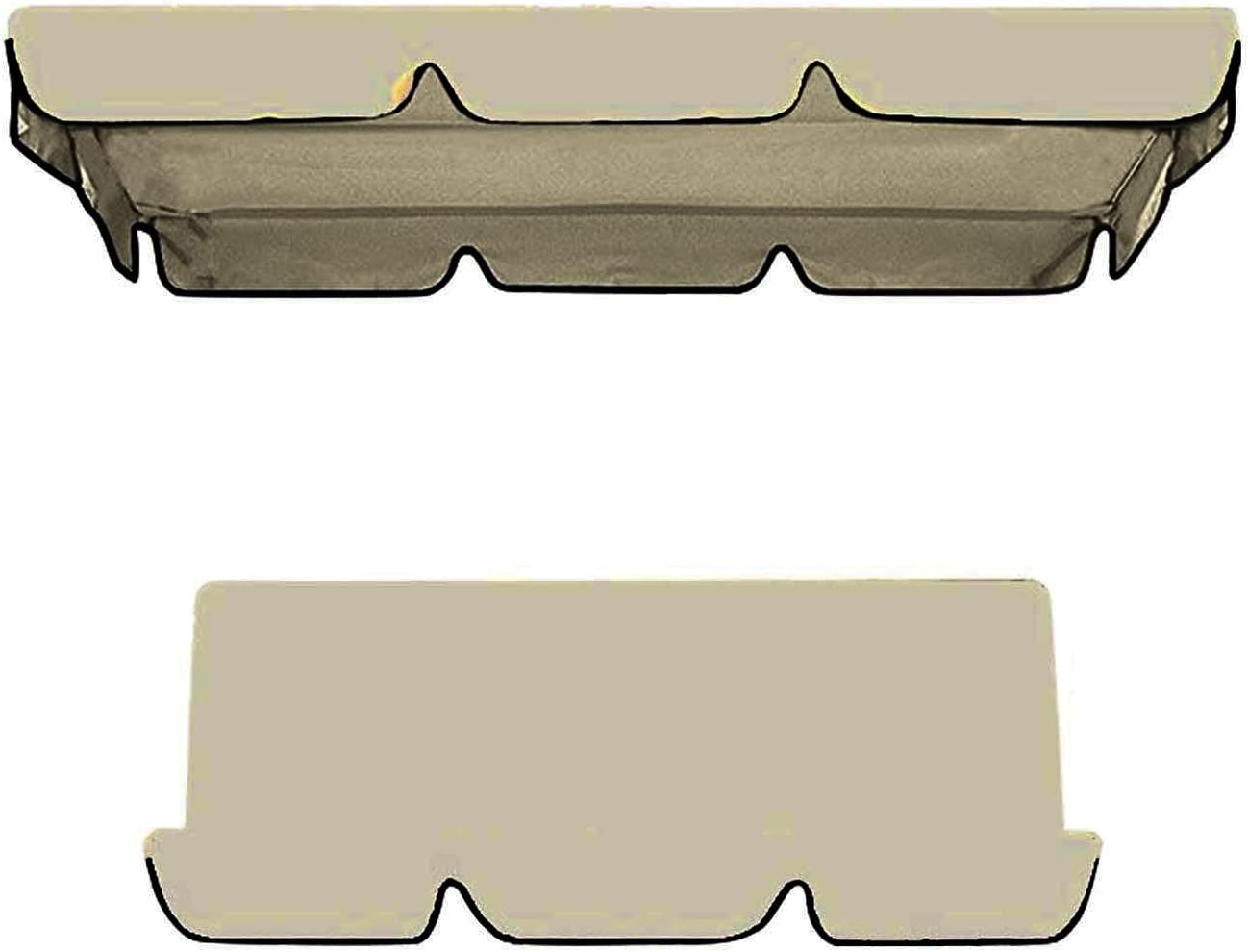 Amazon.com: Patio Swing Canopy Waterproof Top Cover Set, Outdoor Swing ...