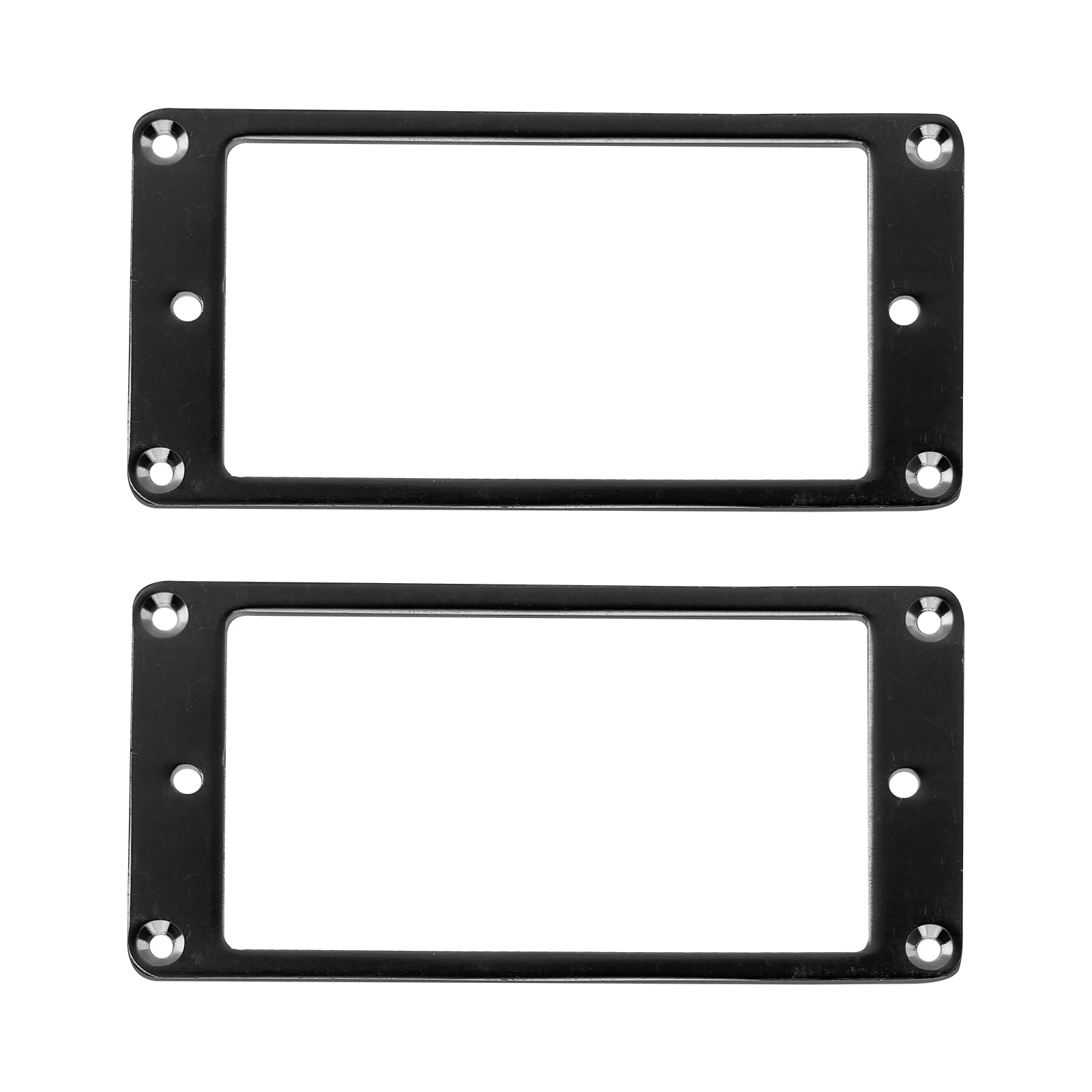 Amazon.com: Black Pickup Ring, 2 Pcs Pickup Frame Metal Flat Humbucker ...