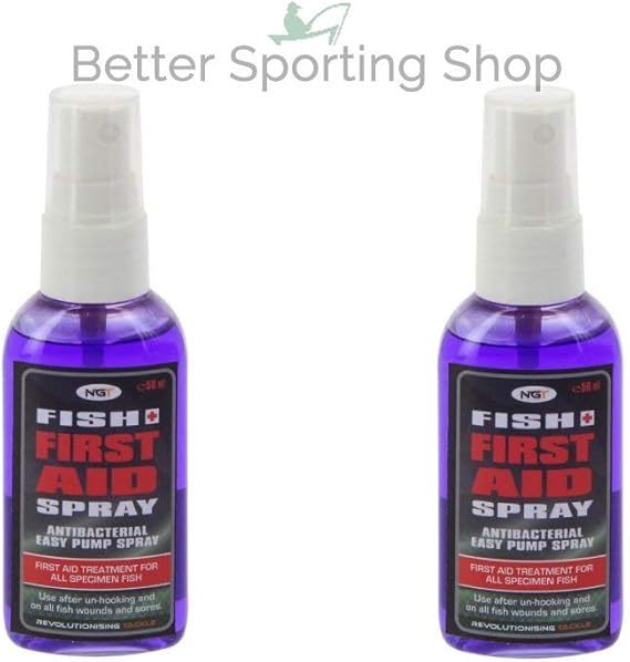 Better Sporting 2 x Fishing Antiseptic Fish Aid Spray Antibacterial ...