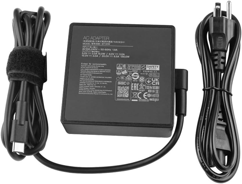 Amazon.com: 130W USB-C ADP-130HB B Charger for Asus ROG Flow X13 Z13 ...
