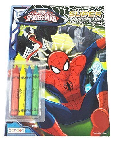 Marval Ultimate Spider-Man Super Coloring and Activity Book with 4 ...