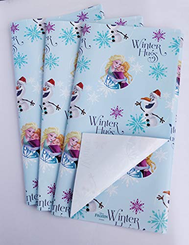 Fk Online Wrapping Sheets Pac of 10 Sheets, Design Frozen Theme Anna ...