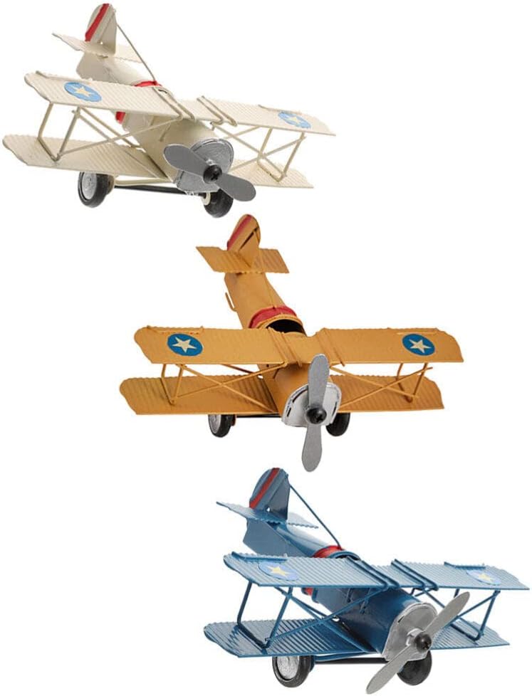 Amazon.com: Dedoot Vintage Airplane Model Decor Vintage Mini Metal ...