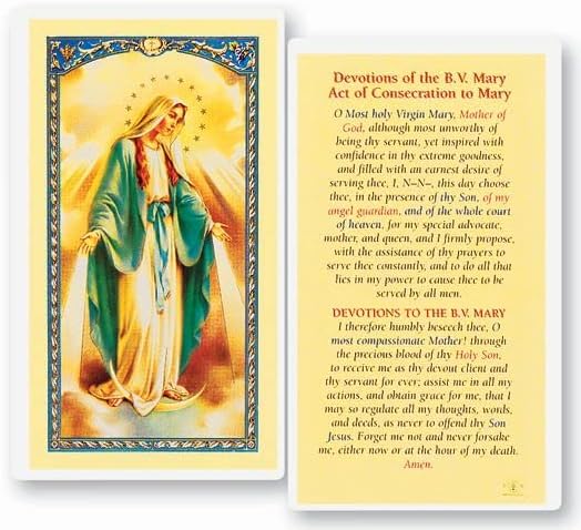 Amazon.com: Devotions of the Blessed Virgin Mary Laminated Catholic ...
