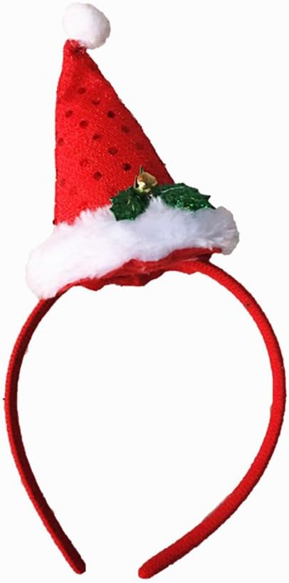 Amazon.com: EBTOYS Christmas Headband Santa Claus Hair Band with Bell ...